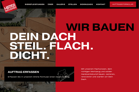 Hirter Bedachungen AG - Webflow