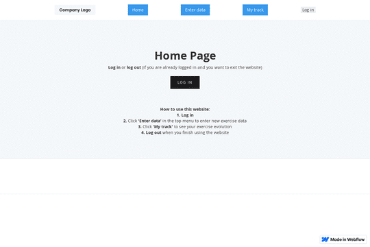 Exercise Follow-Up Template - Webflow